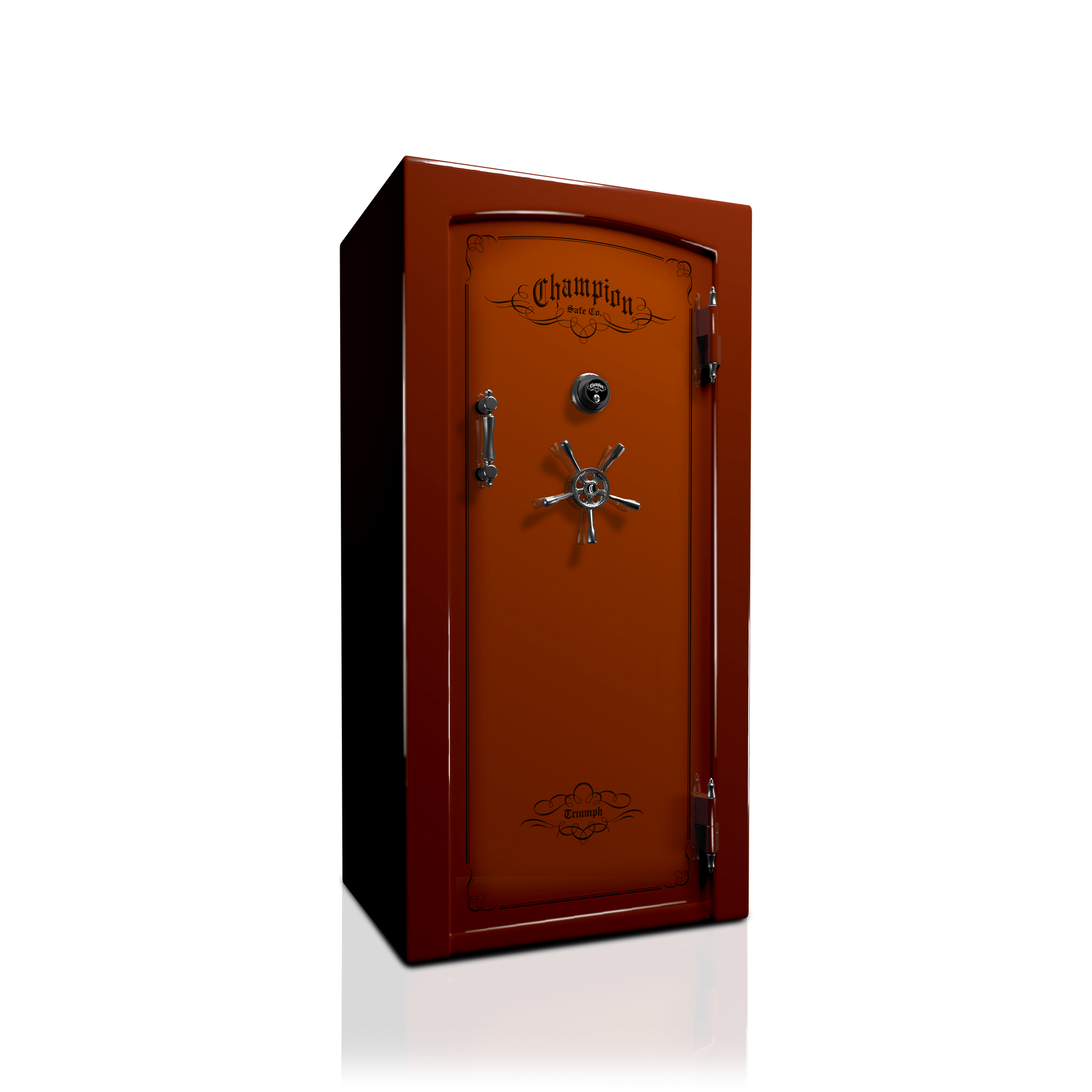 Champion Safe | TR25 | Sunburst Orange | Black Chrome Dial | Gun Safe